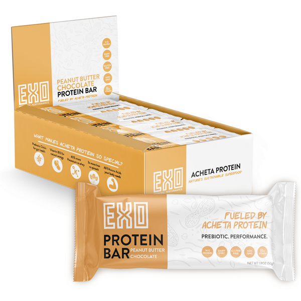 PB Chocolate Prebiotic Protein Bars | Dairy-Free | Gluten Free | Exo ...